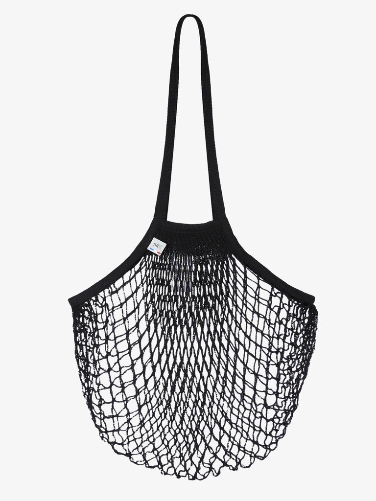 Black Cotton String Bag - THE WHITEBEAM SHOP